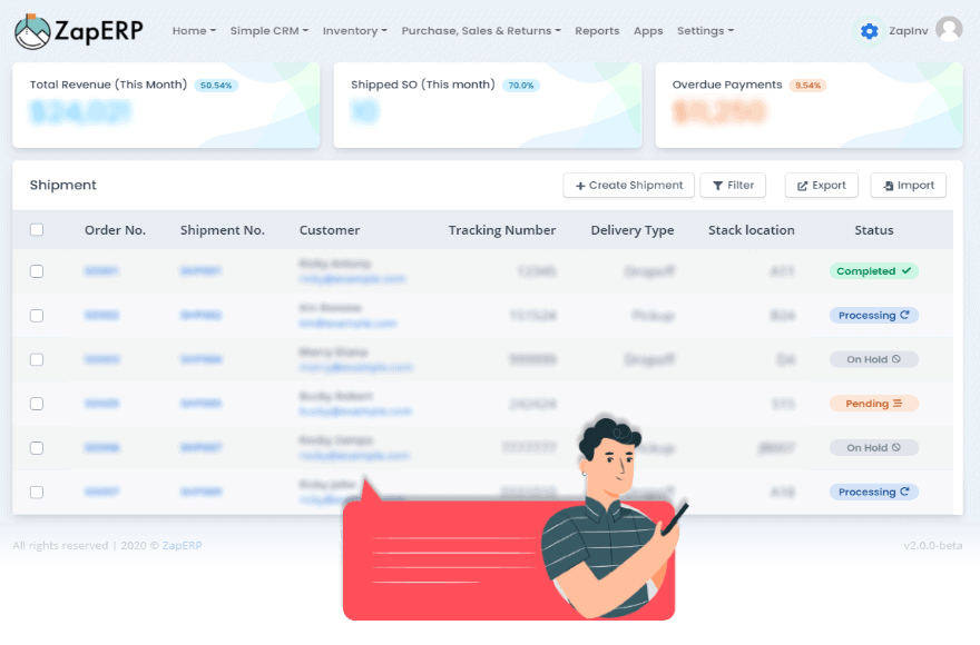 Shipping Management Software for eCommerce | ZapInventory